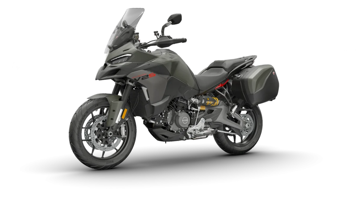 Ducati Multistrada V2S Travel STORM GREEN 2025 - Ducati Nye Motorcykler ...