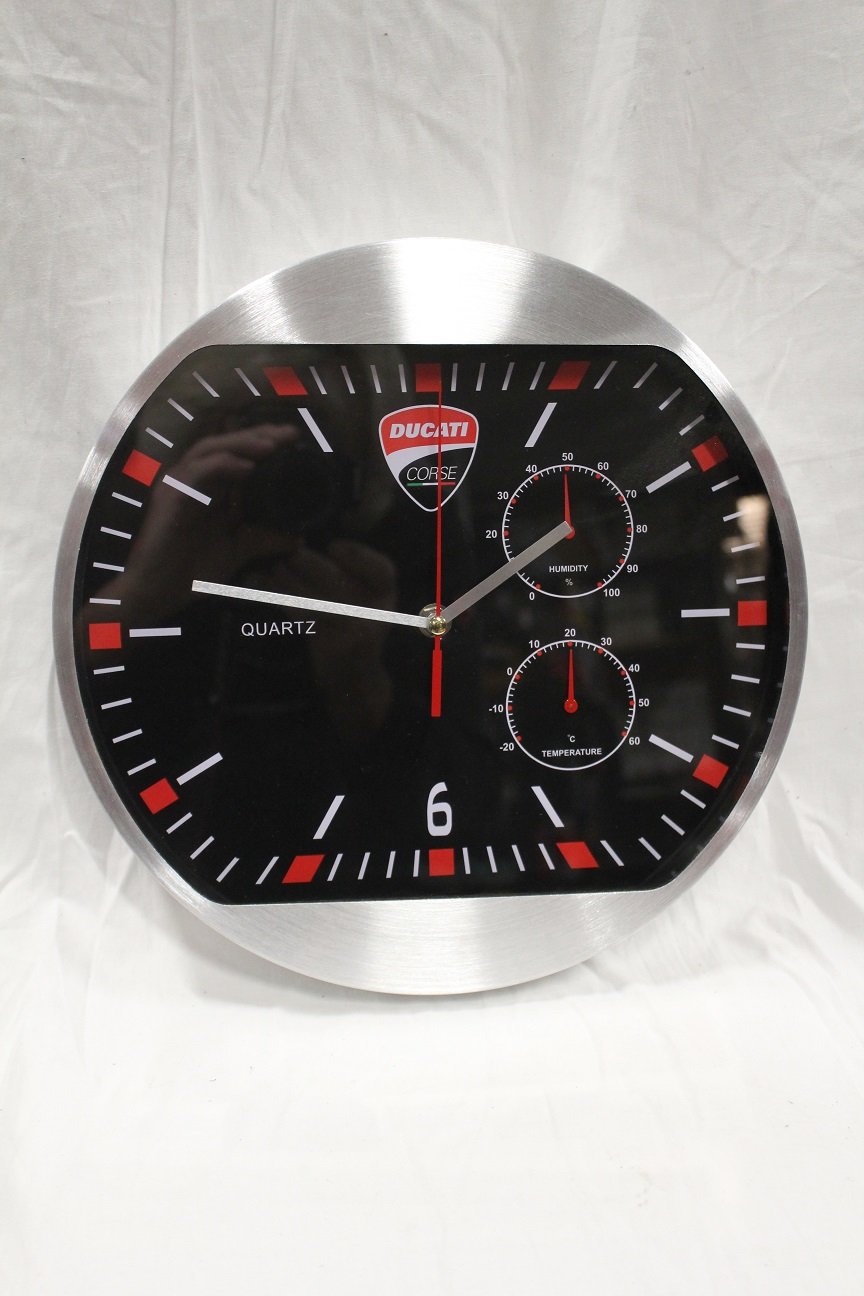 Ducati Corse Wall Clock - Ducati Accesories - Glad Rasmussen MC A/S
